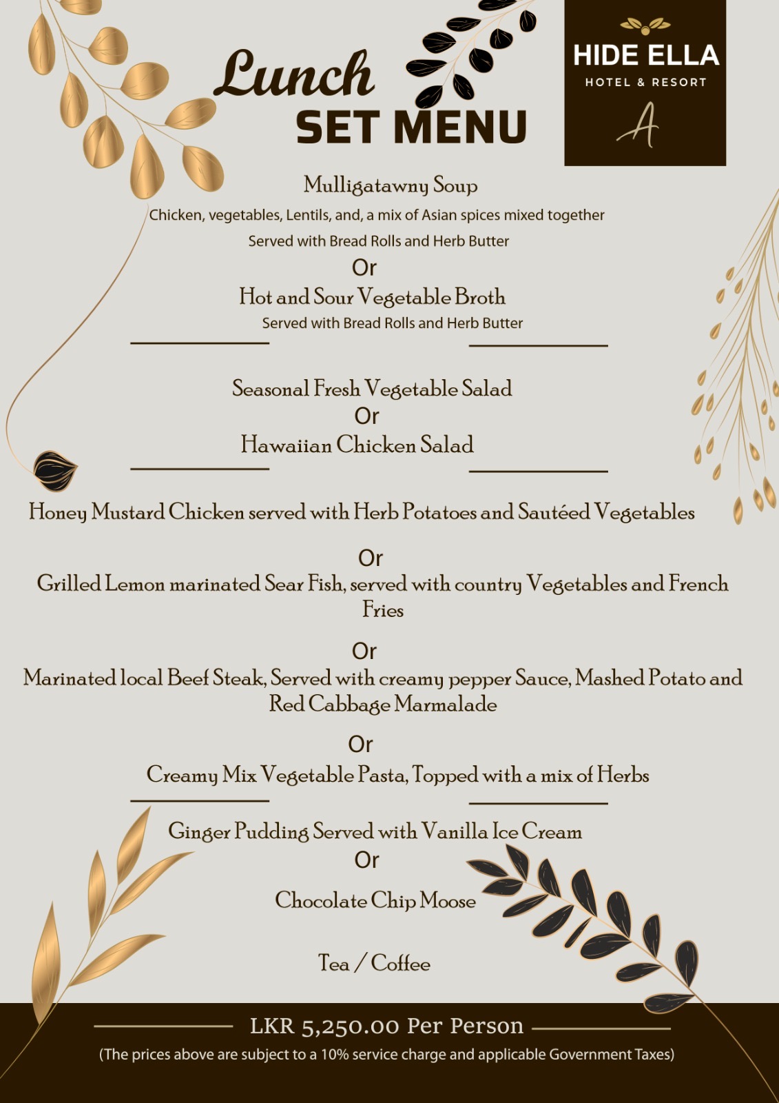 Discover Ella's Delicious Lunch Set Menu